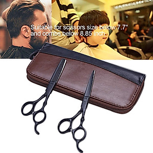 East buy - Shears Bag - Barber Shears Case Fashion Hairdressing Scissor Storage Case Long Salon Barber Shears Combs Bag Haircut Tool (Case Only)