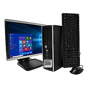Microsoft Authorized ished- HP Elitedesk PC, Intel i5-3470-3.2 Ghz, 8GB Ram, 500GB Hard Drive, DVD, WiFi, Windows 10 Pro, with 22-inch LCD Panel (Renewed)