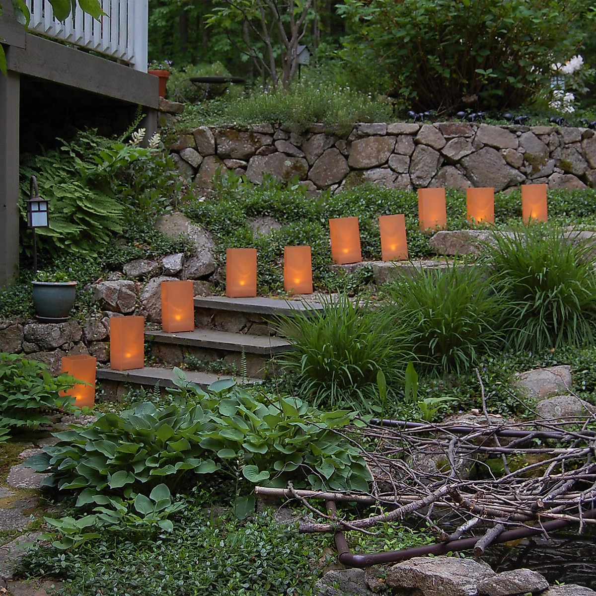 Lumabase 32310 Electric Luminaria Kit, Tan