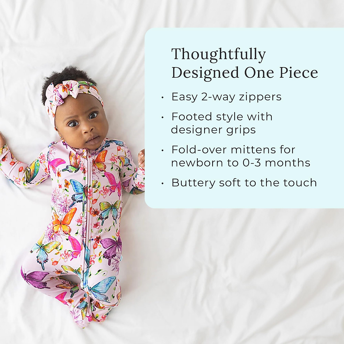 Posh Peanut Dusk Rose Romper, One Piece Outfit for Baby Girl - 6-9 Months, Footie Pajamas, Spring-Fall Collection