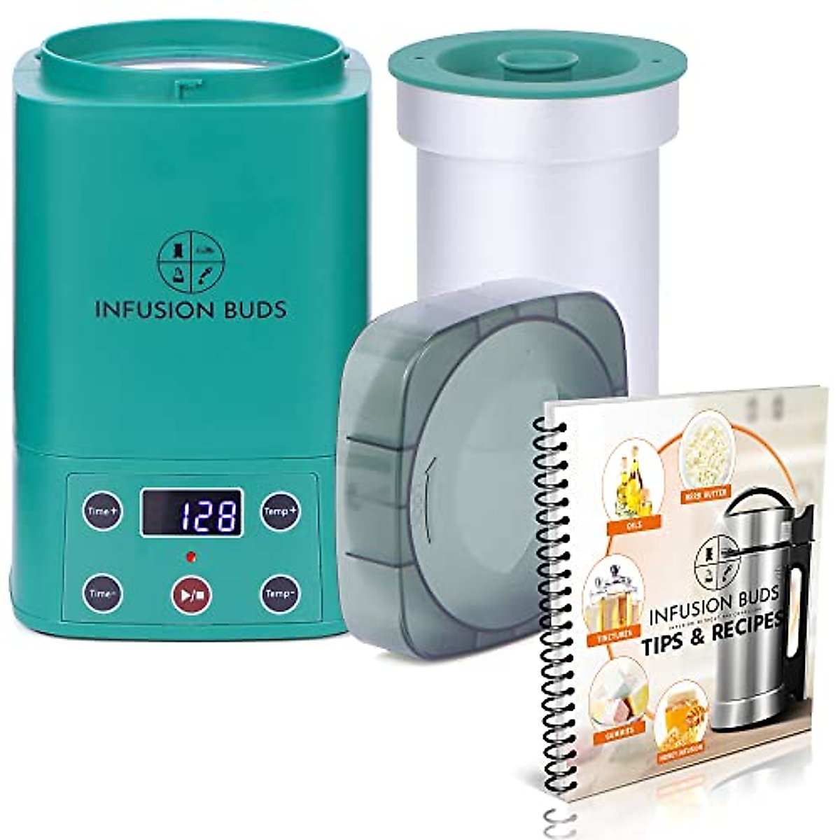 Decarboxylator Machine For Herbs- Decarb Box with Smell Proof Canister. Decarb Machine Magically Activates Herbs for Infusion of Butters, OIls and Tinctures - Odorless and Easy To Use- eBook Included!