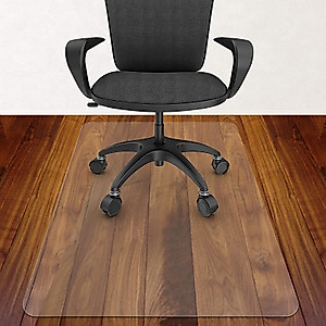 Chair Mats for Carpeted Floors Rectangle Office Chair Mat for Tile Floor 1.5mm Desk Chair Mat 32"x40" 36"x48" 48"x48" 51"x63" Chair Mat for Hardwood Floors Easy Glide for Chairs for Carpeted Floors (