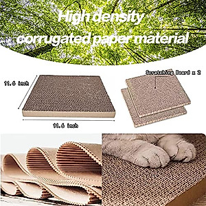 Corrugated Cardboard Cat House & Scratcher for Indoor Cats with Hammock Cat Scratching House,Scratching Pad, Cat House,Cat Scratching House (Black White)