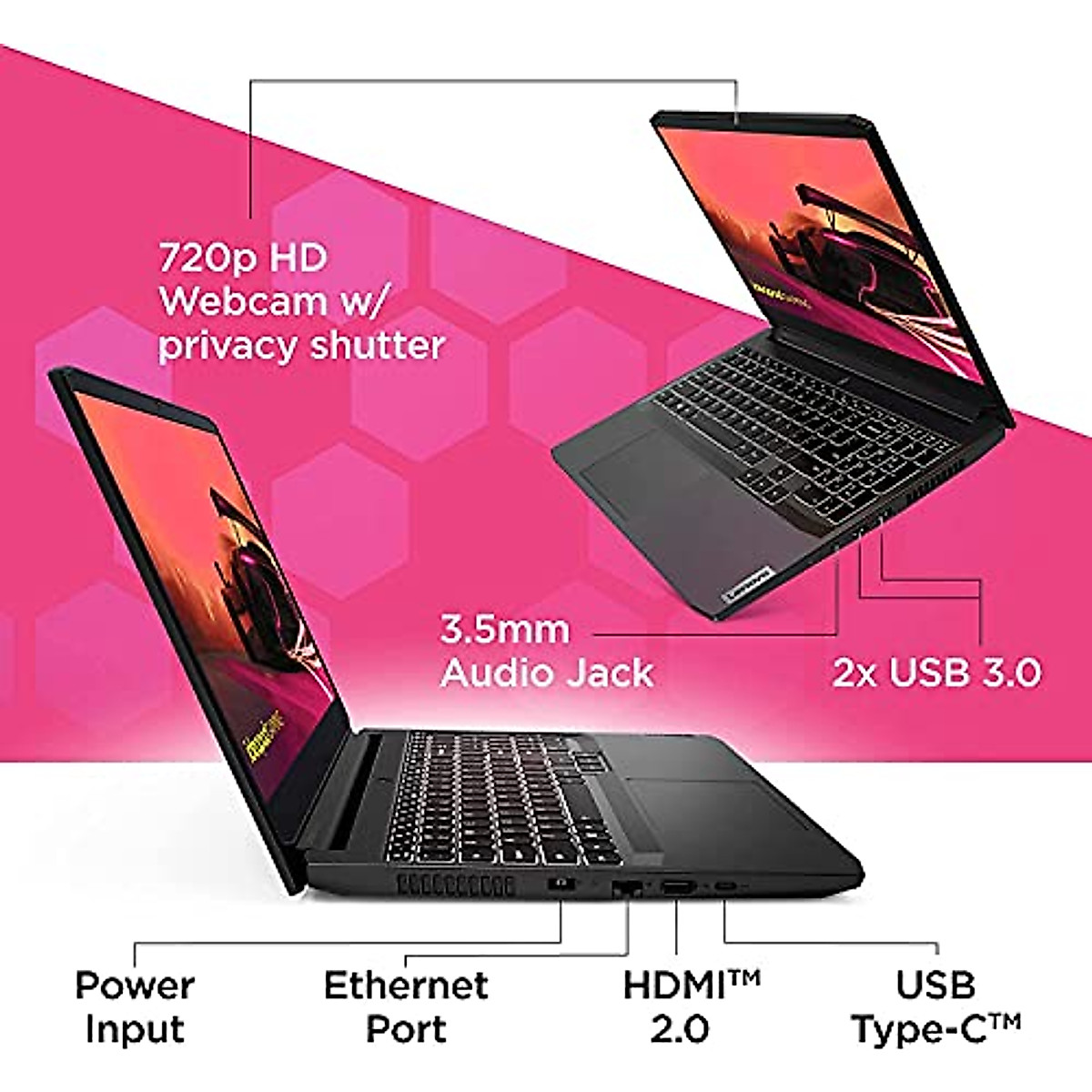 2022 Lenovo IdeaPad Gaming Laptop 15.6" FHD IPS 120Hz, AMD Ryzen 5 5600H (Beats i7-10850H), GeForce RTX 3050 Ti Graphics, 32GB DDR4 RAM, 1TB SSD, Backlit Keyboard, Wireless-AX, Windows 11