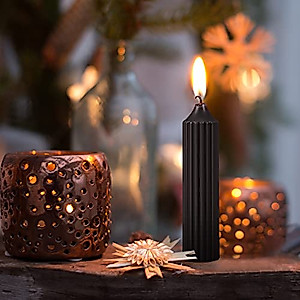 EROKAY Low Temperature Candles, Romantic Candles for Wedding Home (Black)