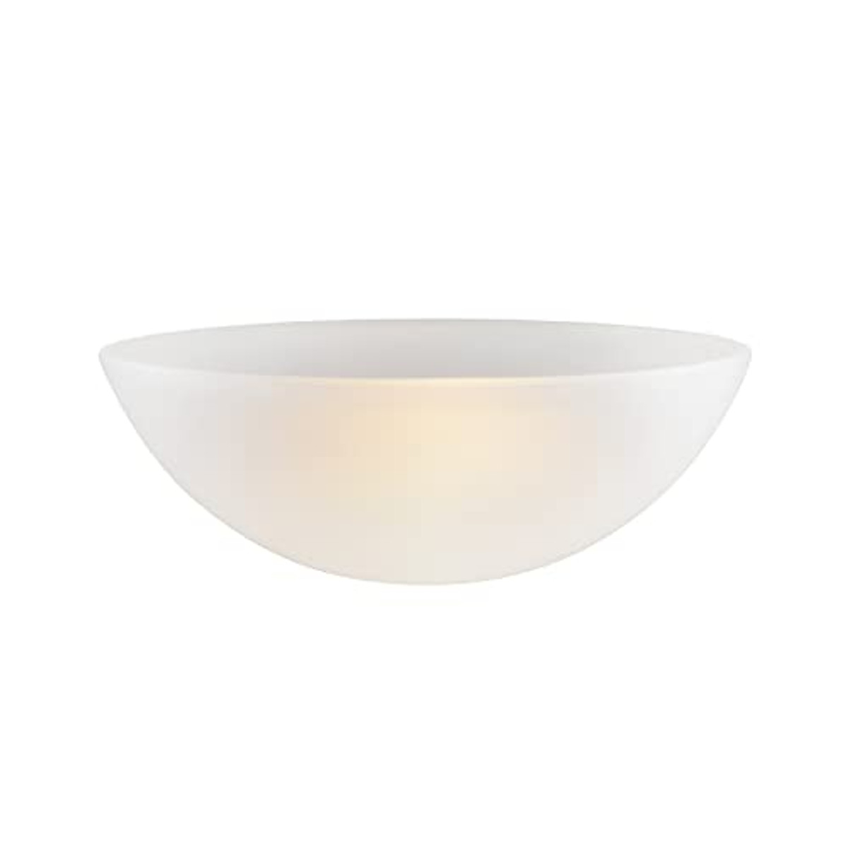 Aspen Creative 23518-11, Frosted Replacement Glass Shade for Medium Base Socket Torchiere Lamp, Swag Lamp and Pendant & Island Fixture, 10-3/8" Diameter x 3-7/8" Height