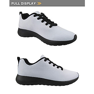 HUISEFOR Human Skeleton Running Shoes Soft Shoes for Fashion, Lightweight Outdoor Walking Shoes Easy Carry for Women Walking Assessories, Perfect for Women, Women Size 9.5, White