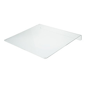 Source One Premium Clear Acrylic Counter Top Cutting Board 15 x 15 & 16 x 18 Inches Available w 2 Inch Lip (16 x 18)