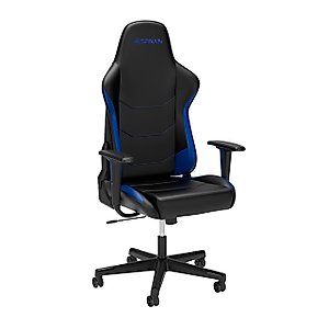 RESPAWN 110 Gaming Chair - Gamer Chair PC Computer Chair, Ergonomic Gaming Chairs, Office Chair with Integrated Headrest, Gaming Chair for Adults 135 Degree Recline with Angle Lock - Blue