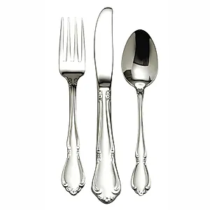Oneida Chateau 3 Piece Child Flatware Set 18/8 Stainless Steel, Silver