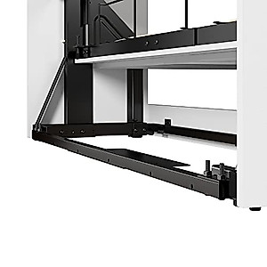 Bestar Pur Full Murphy Bed and Storage Unit with Drawers, 95-inch Space-Saving Wall Bed with Storage