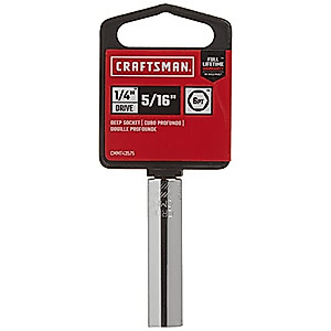 CRAFTSMAN Deep Socket, SAE, 1/4-Inch Drive, 5/16-Inch, 6-Point (CMMT43575)