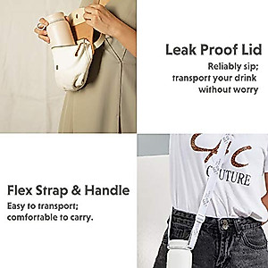 BUYDEEM Born for Girls & Ladies, CD13 Thermos Water Bottle Tumbler Flask, Cute Unique Design, Wide Mouth with Screw-on Lid, Stainless Steel Coffee Tea Travel Mug, Light Yellow