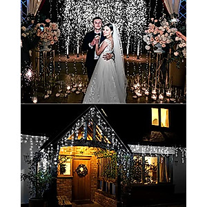 8 Pack Solar String Lights Outdoor Waterproof Each 240 Led 78ft Solar Fairy Lights Outdoor 8 Mode Led Solar Outdoor Lights Tree Lights Waterproof Copper Wire Lights for Tree Garden Yard(Cool White)