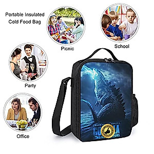 Pecxarnt Backpack Lunch Bag Set with Pencil Case Lightweight Laptop Backpacks Bookbag Cartoon Shoulder Bag Casual Daypack