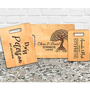 Personalized Mr and Mrs Cutting Board Wedding Gift for Couple Custom Arched Bamboo Cutting Board Housewarming Gifts