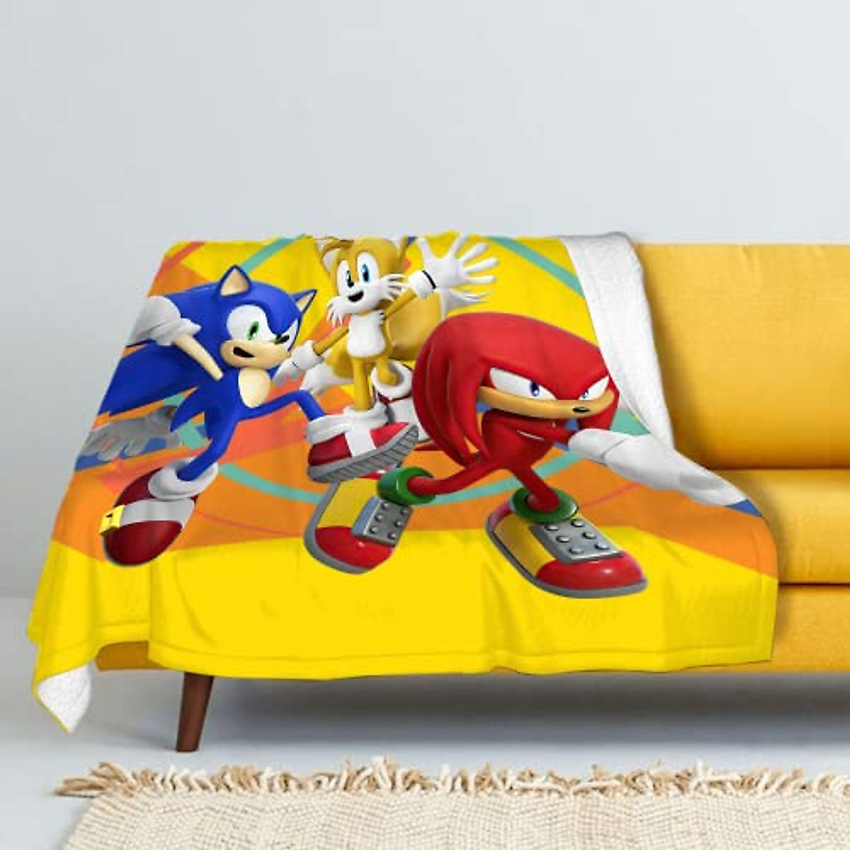 Anime Throw Blankets Flannel Fleece Warm Soft Blanket for Couch Sofa Bed Travel Camping Kids Adult Gifts (Color 1, 50 x 40 inches)