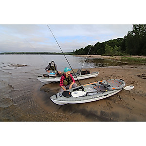 Pelican Kayak Hardware Rigging Kit - Easily Attach Accessories and Gear - 20pcs - Bungee Deck Loops Tie Down Nylon Pad Eye with Stainless Steel Screws - for Fishing Kayaks, Boat and Canoe