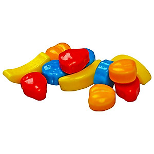 Fruit Shaped Candies - 2 Pounds - Lunar New Years Treats - Unwrapped Gumball Machine Refills - Banana, Strawberry, Peach, Blueberry Flavors