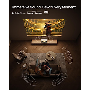 XGIMI Aura 4K UHD Ultra Short Throw Laser Projector for Home Theater, 2400 ANSI Lumens, 80% DCI-P3 & 90% Rec.709, HDR10, 60W Harman Kardon Speakers, Android TV 10.0, Wireless Casting