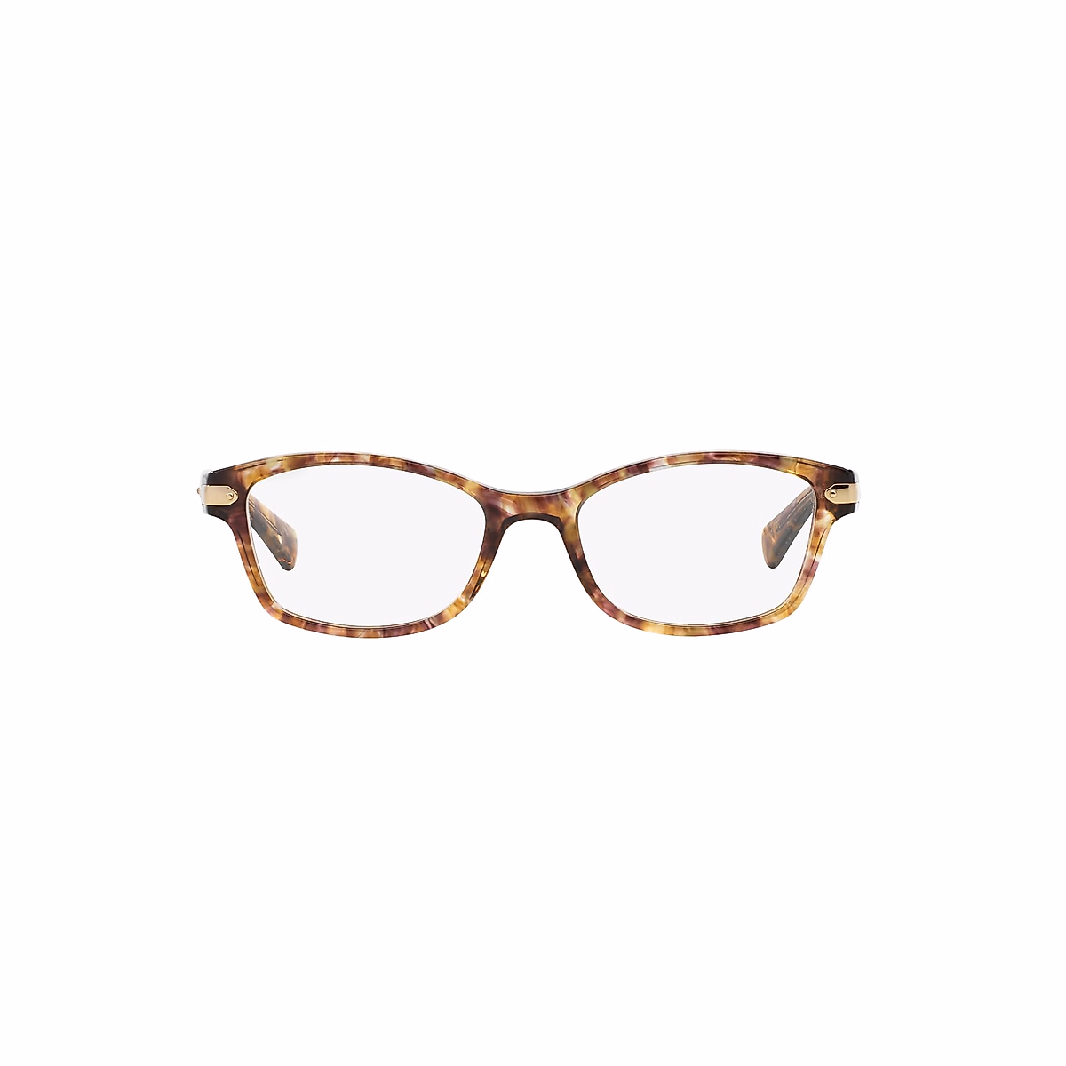 Coach HC6065 Prescription Eyewear Frames, Light Brown Confetti Tortoise/Demo Lens, 51 mm