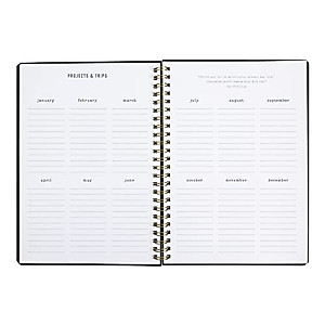 Letts Celebrate Weekly/Monthly Planner, 12 Months, January to December, 2024, Gold Twin-Wire Binding, A5 Size, 8.25" x 5.875", Multilingual, Grey (C082184-24)