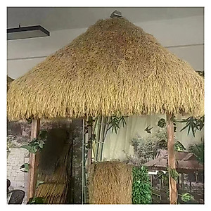Mexican Straw Roof Thatch, Synthetic Thatch Roofing , Artificial Palm Thatch Rolls Duck Blind Grass Thatch Roofing for Tiki Bar Decorations, Palm Palapa Straw Thatch Roof for Fence Party ( Size : 39.4