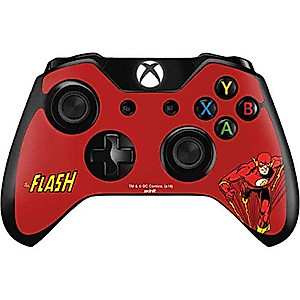 Skinit Decal Gaming Skin Compatible with Xbox One Controller - Officially Licensed Warner Bros Flash Portrait Design