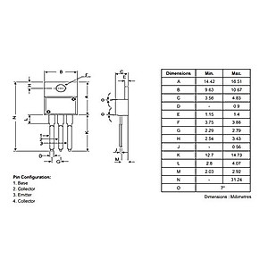 TIP41C TIP41 NPN Audio Power Amplifier Transistor 100V 6A 1 Pack