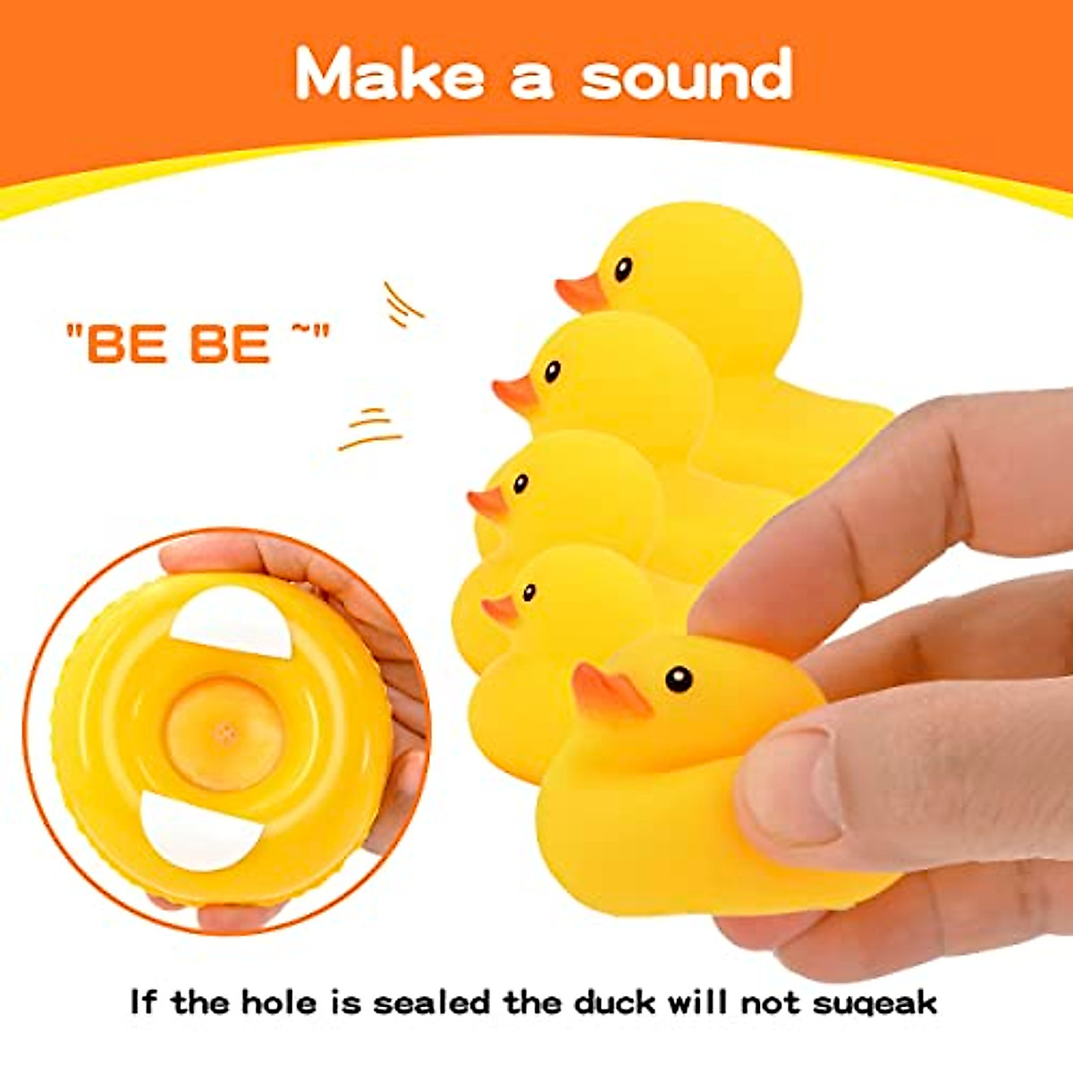 Zelobely Ducks for Cars - Rubber Duck for Dashboard of Car, Yellow Duck Car Dashboard Decorations, Squeak Ducks Car Ornaments Car Décor Accessories with Hat Swim Ring Necklace Sunglasses for Décor