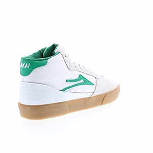 Lakai Cambridge Mid, Skate Shoes, White/Grass Suede, 12