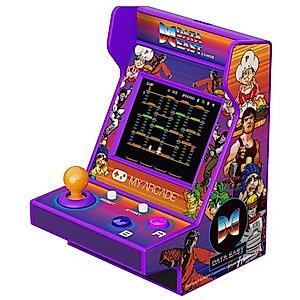 MY ARCADE Data East Hits Pico Player - Game for Kids and Adults, 3.75" Fully Playable Portable Tiny Arcade Machine with 108 Retro Games, 2" Screen Color Display, Battery Powered, Purple, Small