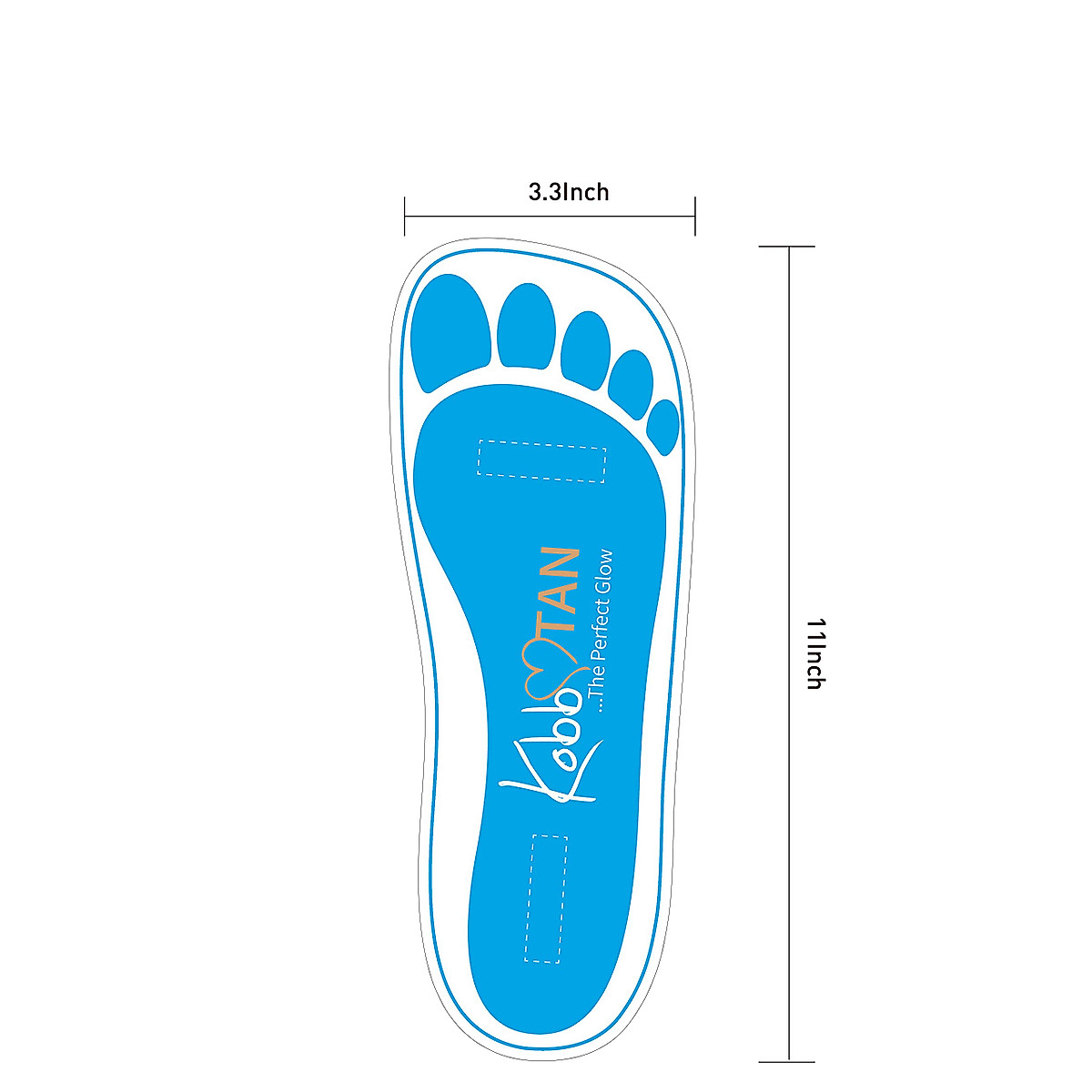 60 Pairs(120feets) Spray Tan Feet Pads For Sunless Spray Tanning in Blue