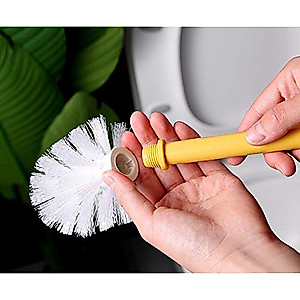 SPOUR Bathroom Toilet Bowl Brushes,Toilet Brush,Deep Cleaner Toilet Brushes,Floor Standing Toilet Brush Set,Toilet Brush for Home Hotel-Light_Blue
