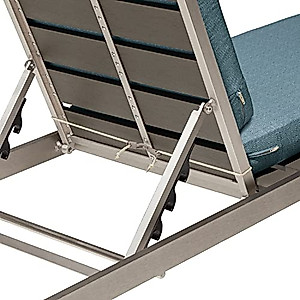 Duck Covers Classic Accessories Weekend Water-Resistant Outdoor Chaise Cushion, 80 x 26 x 3 Inch, Blue Shadow