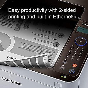 HP Samsung ProXpress M3820DW Wireless Monochrome Laser Printer with Mobile Connectivity, Duplex Printing, Print Security & Management Tools (SS372C)