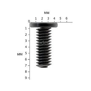 RapidSparesLtd Screws dv9000 dv6000 Black Screen Bezel Screws 12x M2.5x7L (m2.5x6.5mm) HP Pavilion