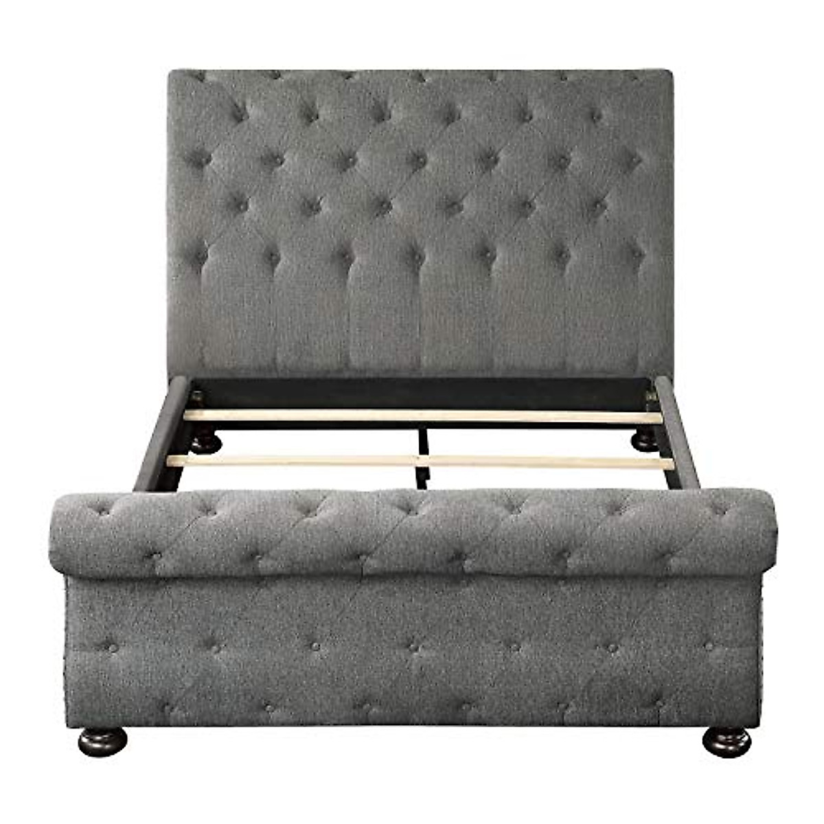 Lexicon Corbin Upholstered Sleigh Bed, Cal King, Gray