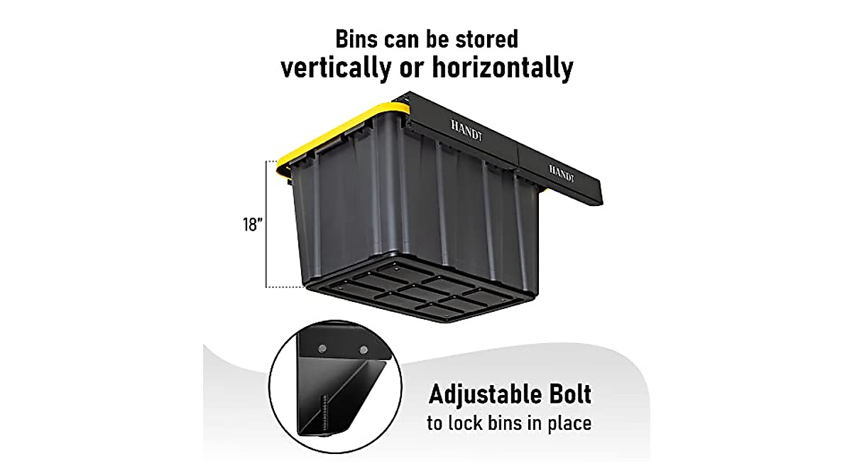 Heavy Duty Overhead Garage Storage Rack - HANDT