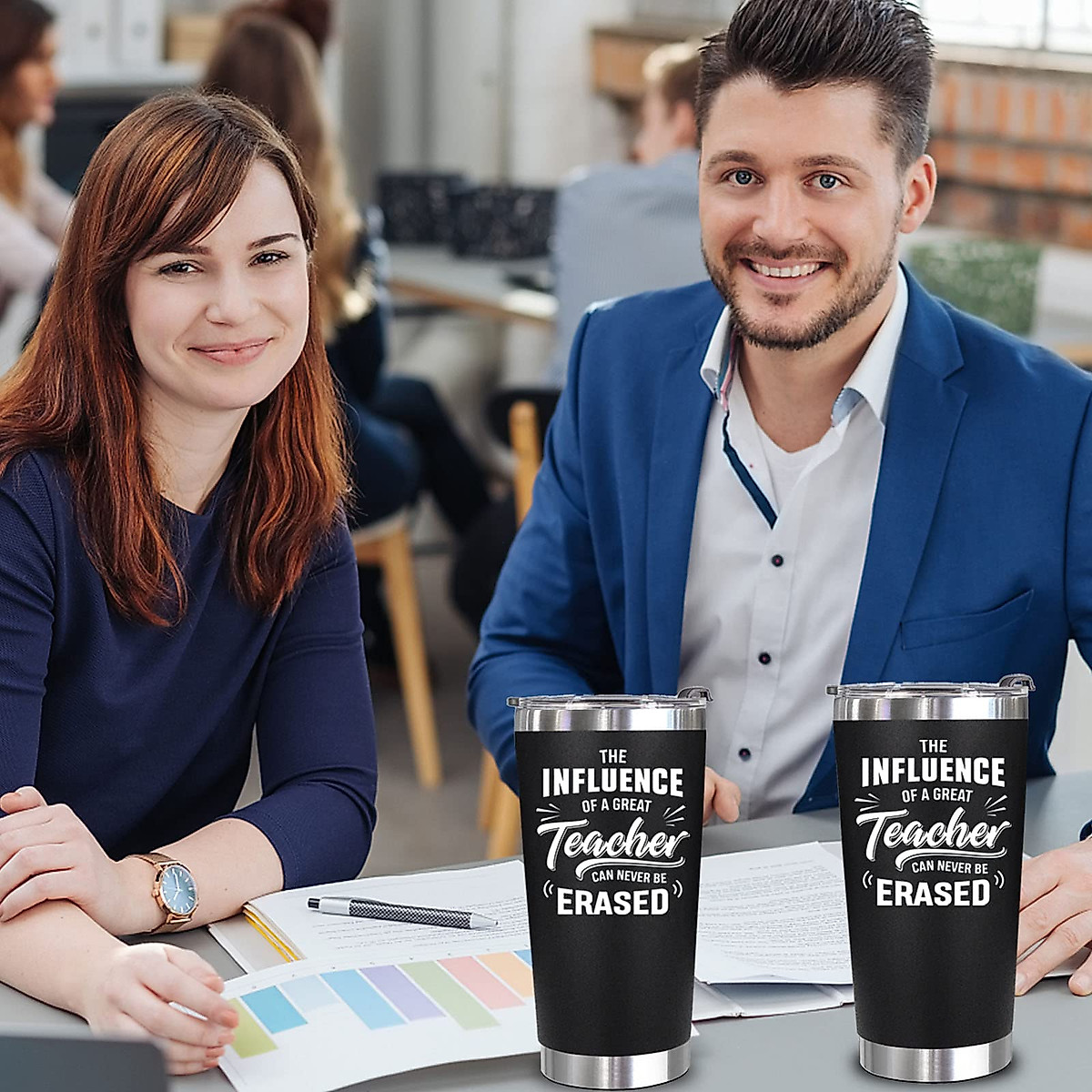 WECACYD Teacher Appreciation Gifts - Teacher Christmas Gifts, Teacher Birthday Gifts - Cute Idea for Birthday, Appreciation Week, Christmas, Valentines Day - 20oz Teacher Cup Tumbler