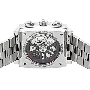 Tag Heuer Monaco Automatic Black Dial Watch CBL2113.BA0644 (Pre-Owned)