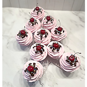 Dezicakes Cooling Rack for Baking Cookies Cupcakes Pink Gingerbread Unique Style Bakers Gift Idea Wire Rack Baking Oven Rack with Silicone Baking Mitt, Rust-Resistant, Cupcake Rack