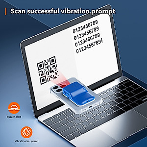 Bluetooth 2D Barcode Scanner,Symcode 2-in-1 Wired & Compatible with Bluetooth Function 1D 2D QR Bar Code Reader PDF417 Data Matrix Maxicode, Automatically Wireless Connect