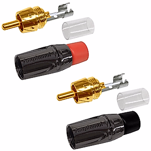 WORLDS BEST CABLES 2 Foot - RCA to XLR (Male) Cable Pair - Canare L-4E6S Star-Quad Audio Interconnect Cable & Amphenol ACPL RCA & Neutrik Male XLR Gold Plugs - CUSTOM MADE