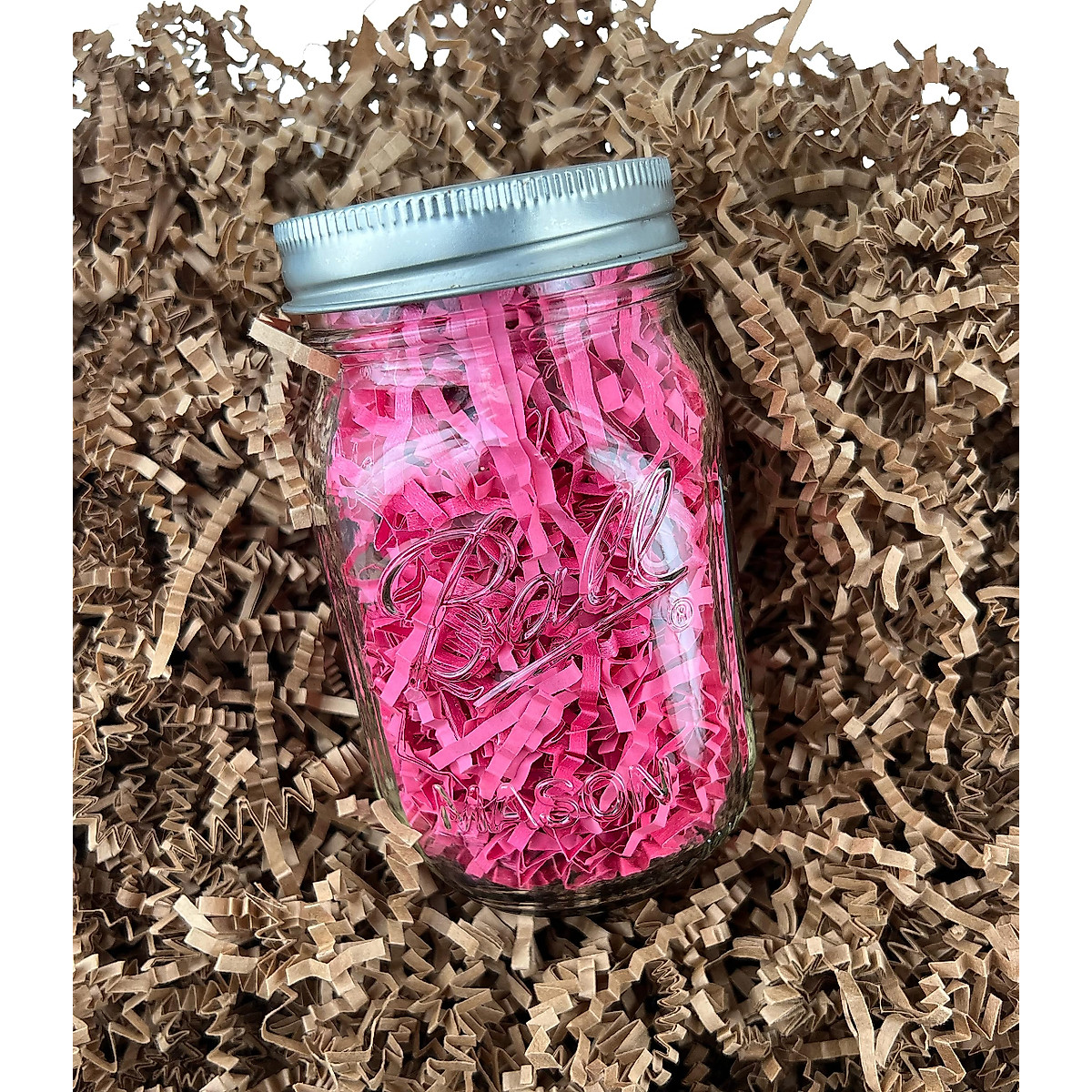 Mighty Gadget 1/2 LB Kraft Crinkle Cut Paper Shred Filler for Gift Wrapping & Basket Filling