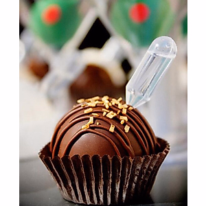 Rimandy 100 Pcs Mini Clear 4ml Plastic Transfer Pipettes Food Cupcake Squeeze Dropper Liquid Dropper Pipettes