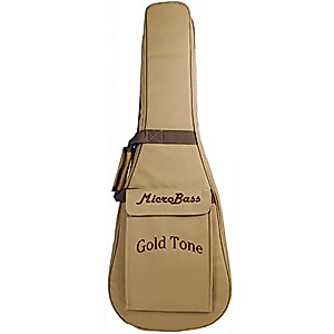 Gold Tone M-BassFL 23-Inch Scale Fretless Acoustic-Electric MicroBass with Gig Bag