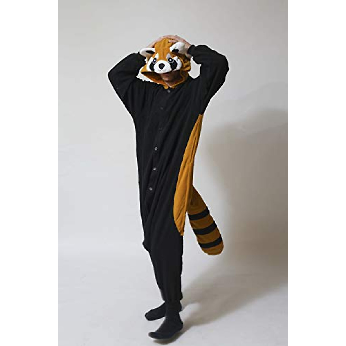 SAZAC Red Panda Kigurumi - Onesie Jumpsuit Halloween Costume