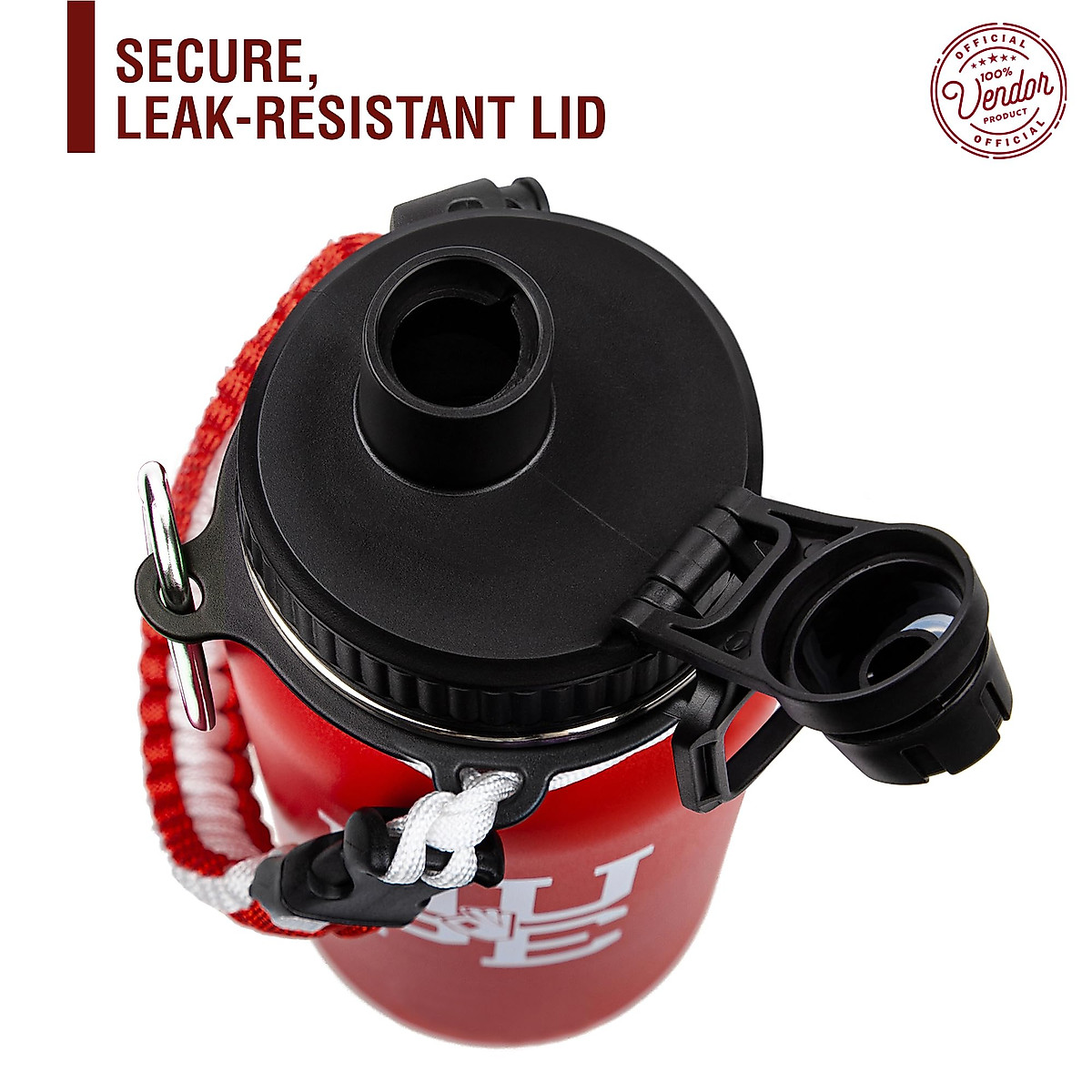 BBGreek Kappa Alpha Psi Fraternity Paraphernalia - Official Vendor - 32oz Rugged Tumbler with Paracord Carabiner - Nupe