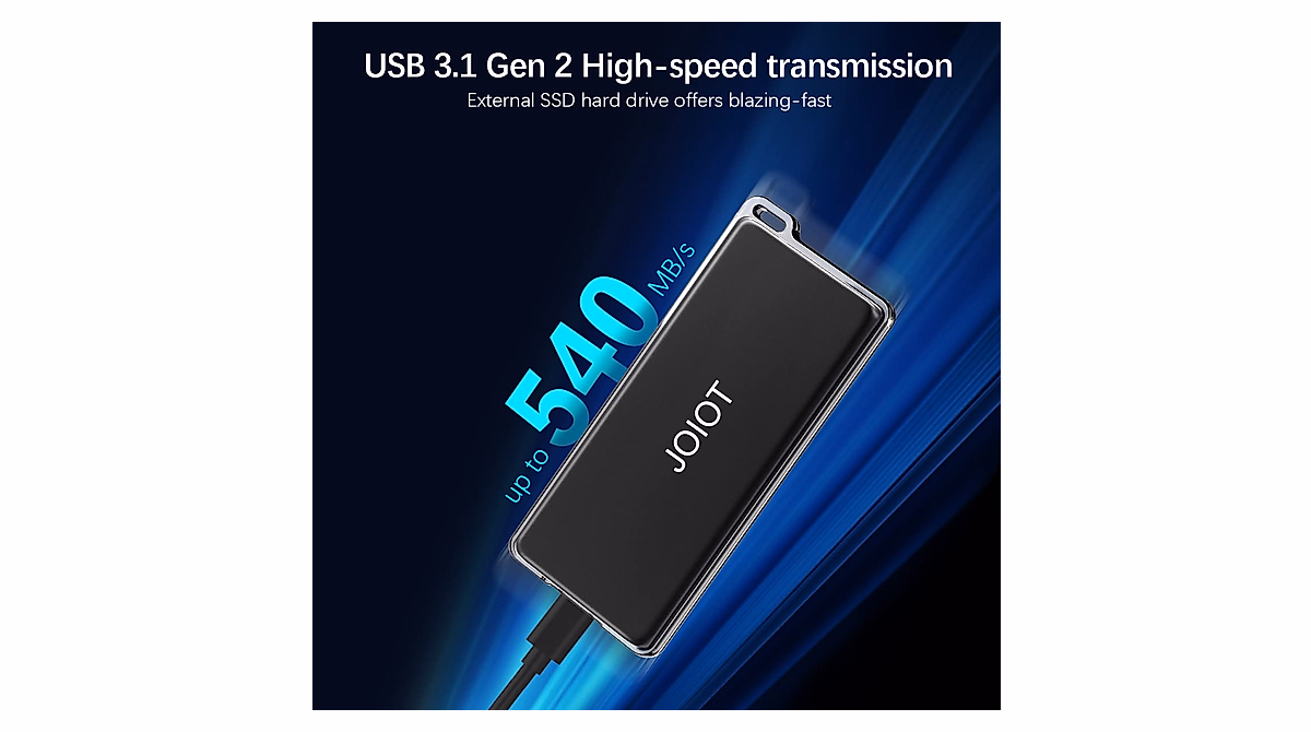 JOIOT 1TB Portable External SSD - High-Speed USB 3.1 Drive
